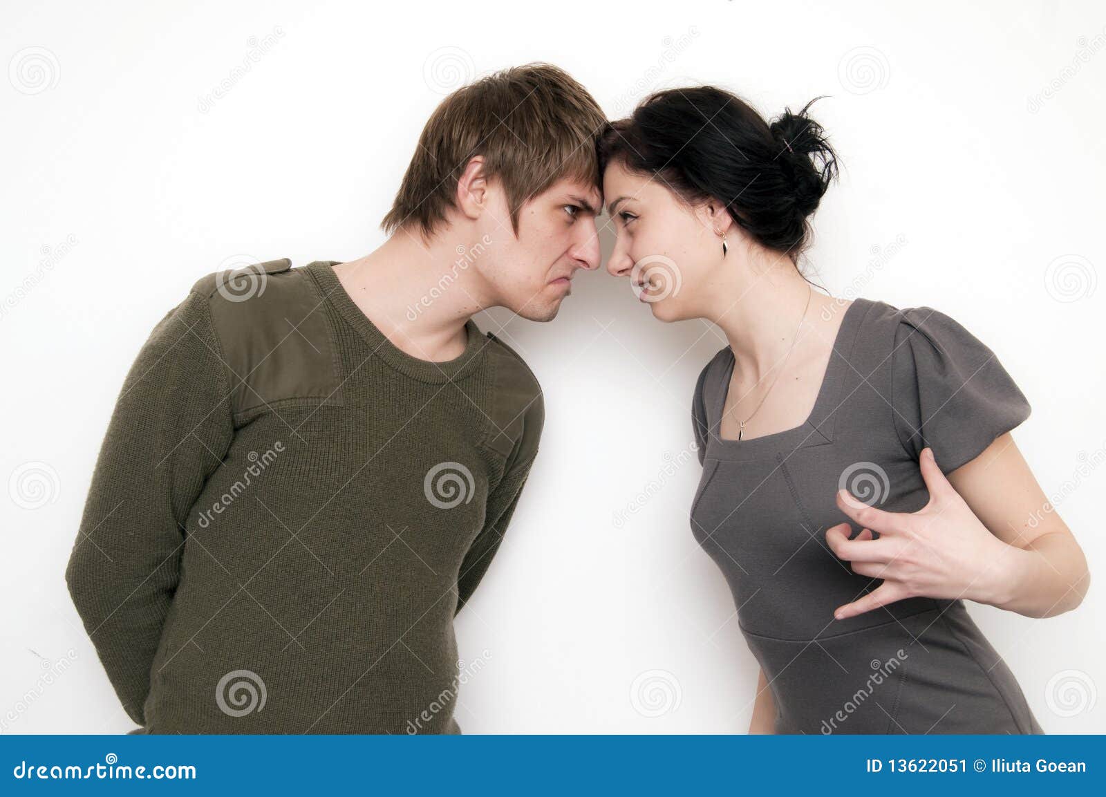 Young Couple Arguing Conversation Stock Image - Image of beautiful ...