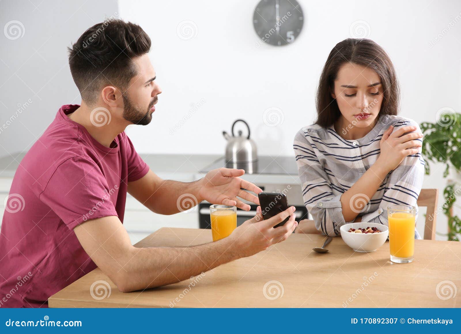 Young Couple Arguing. Problems in Relationship Stock Image - Image of ...