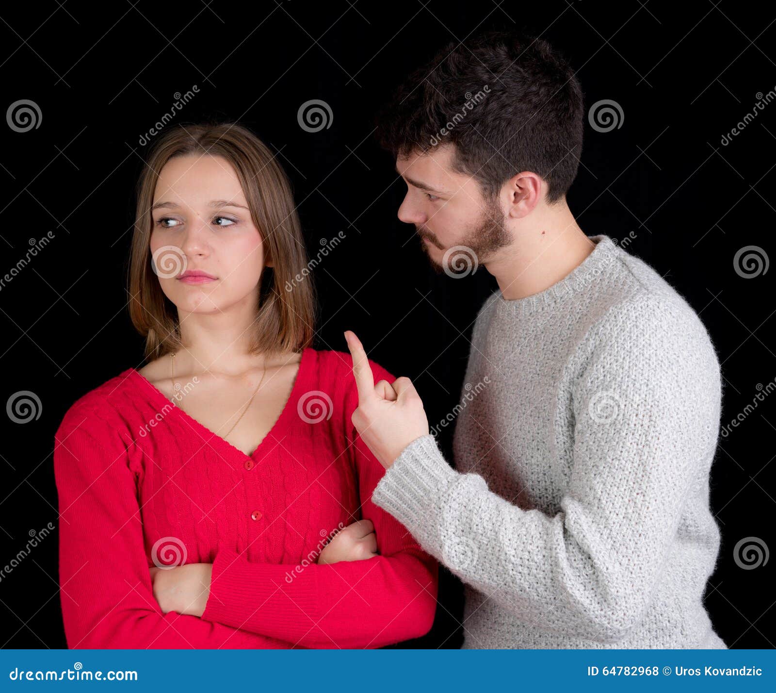Young couple arguing stock photo. Image of trouble, arguing - 64782968