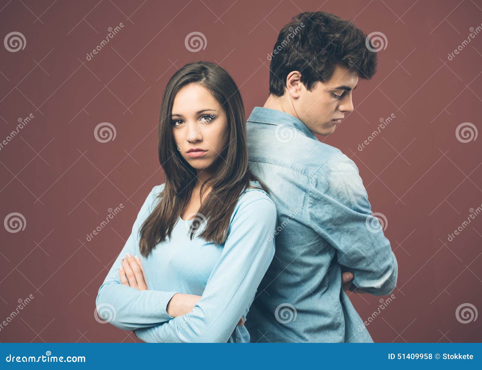 Young couple arguing stock photo. Image of love, contemplation - 51409958