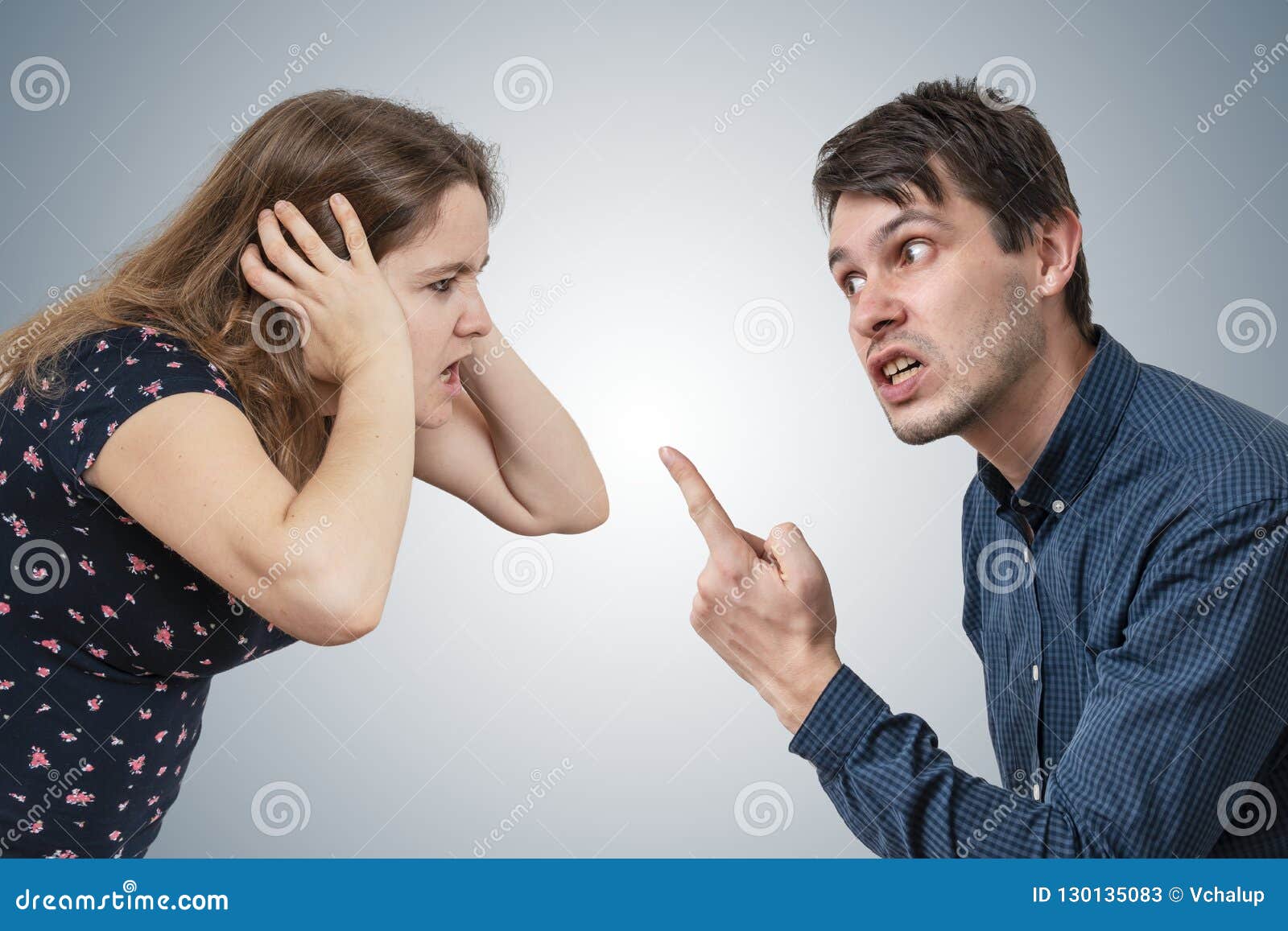 Young Couple is Arguing and Shouting Stock Image - Image of partnership ...
