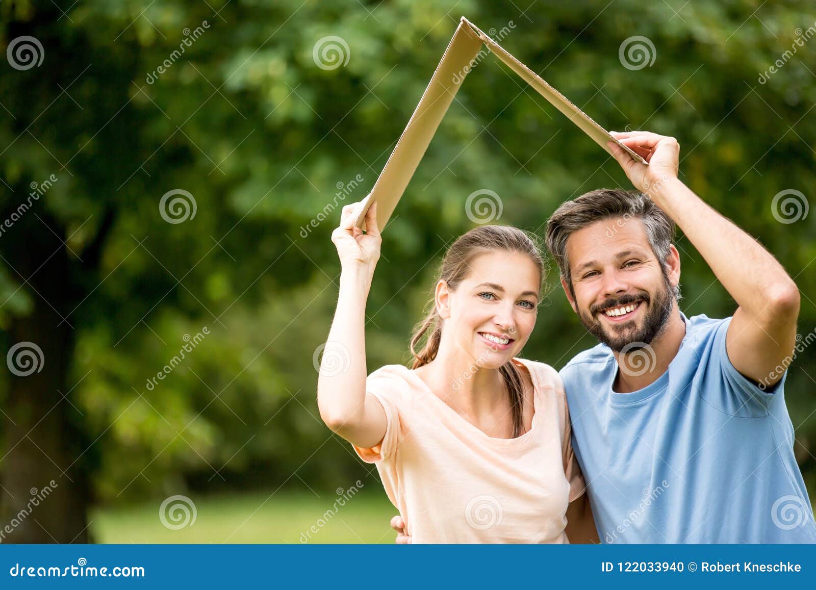Young Couple As Building Construction Concept Stock Photo - Image of ...