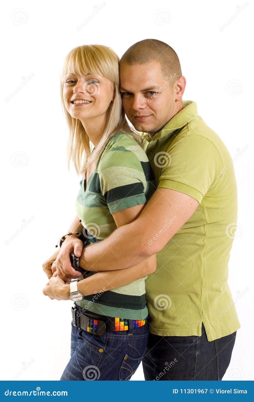 Young Couple Cuddling Happily in Love Stock Image - Image of passion ...