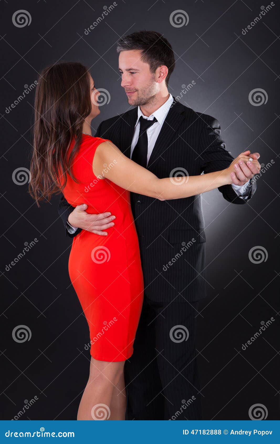 Couple Dancing, Flirting In Night Club Royalty-Free Stock Photography ...