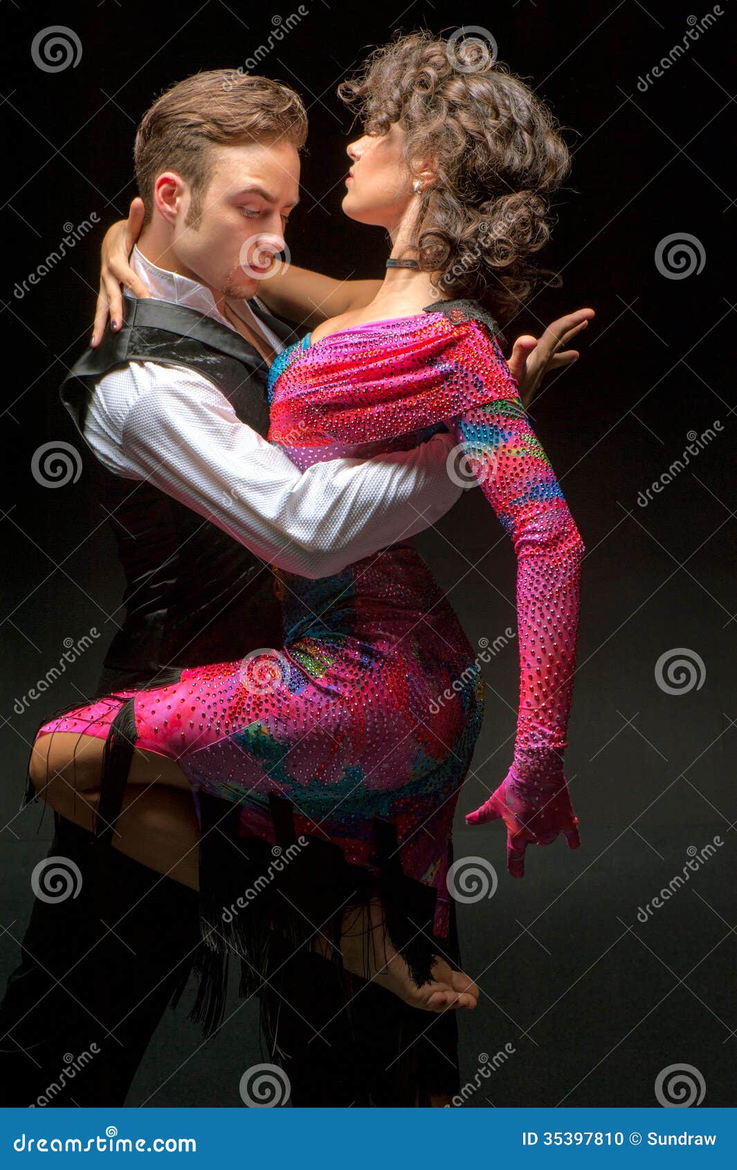 Young couple dancing stock photo. Image of occupation - 35397810