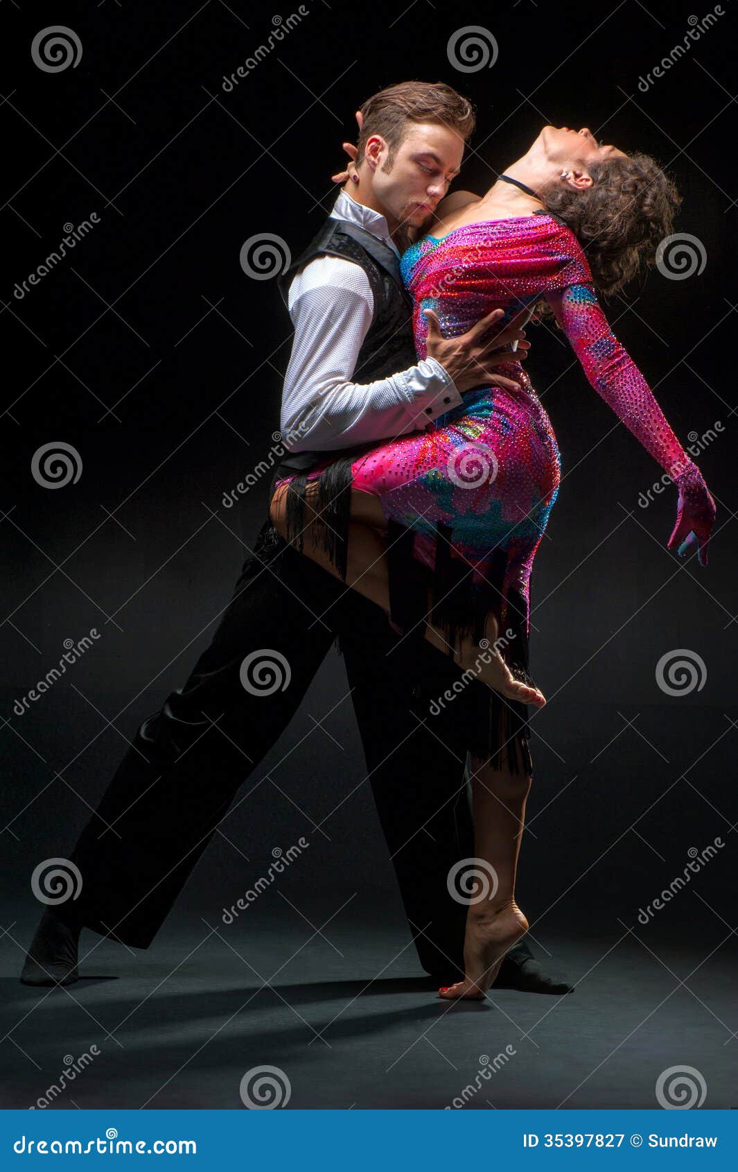 Young couple dancing stock image. Image of flexibility - 35397827
