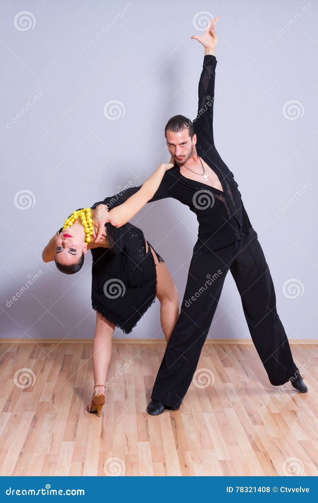 Young couple dancing stock photo. Image of glamour, black - 78321408