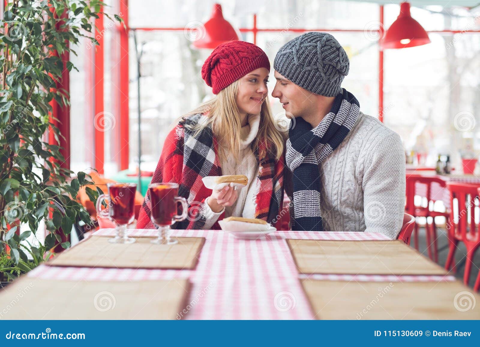Young couple on a date stock image. Image of people - 115130609