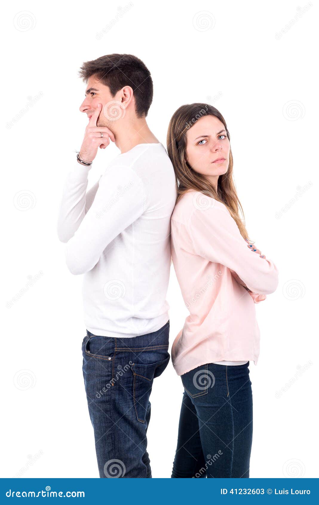 Young couple stock image. Image of portrait, female, love - 41232603