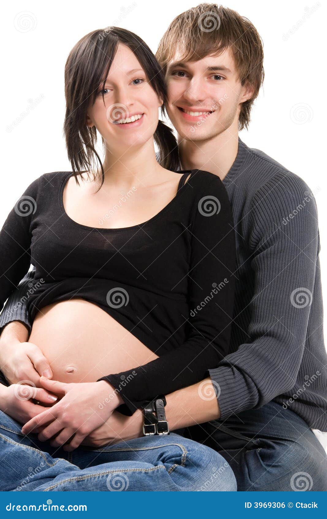 Young Couple Expecting a Baby Stock Photo - Image of maternal, adorable ...