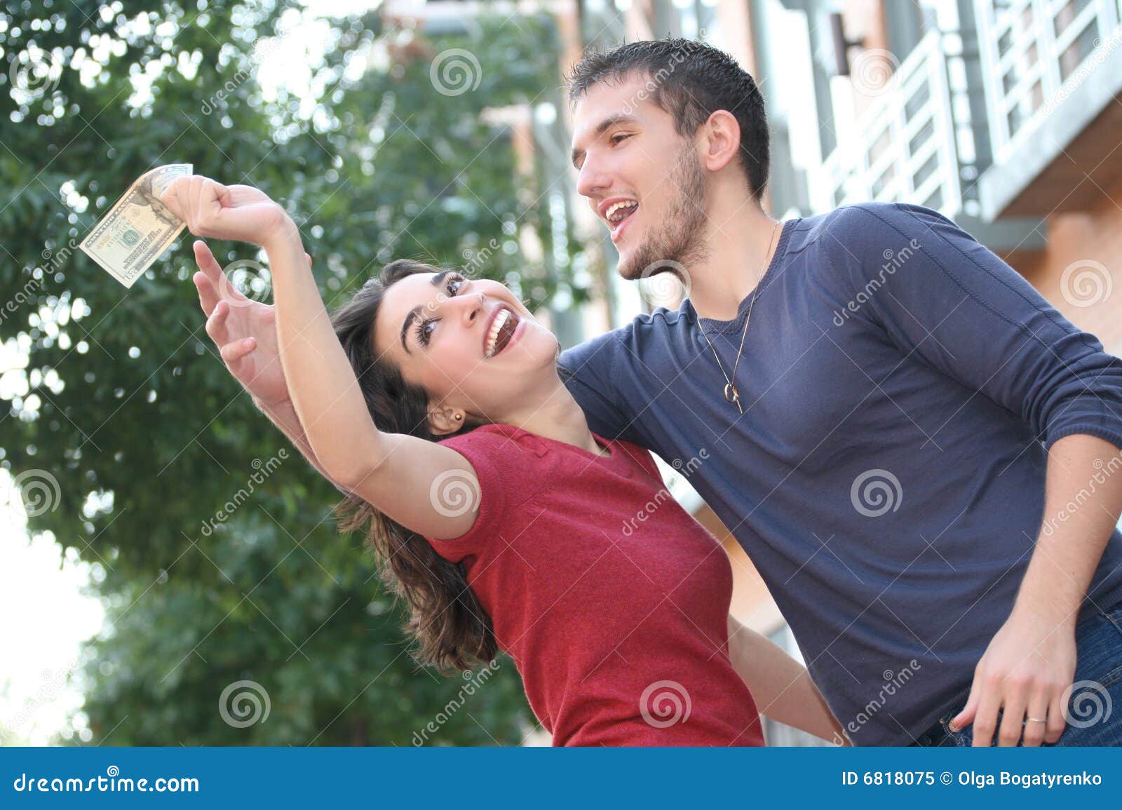 Young Couple Fighting, Arguing Over Money Stock Image - Image of gender ...