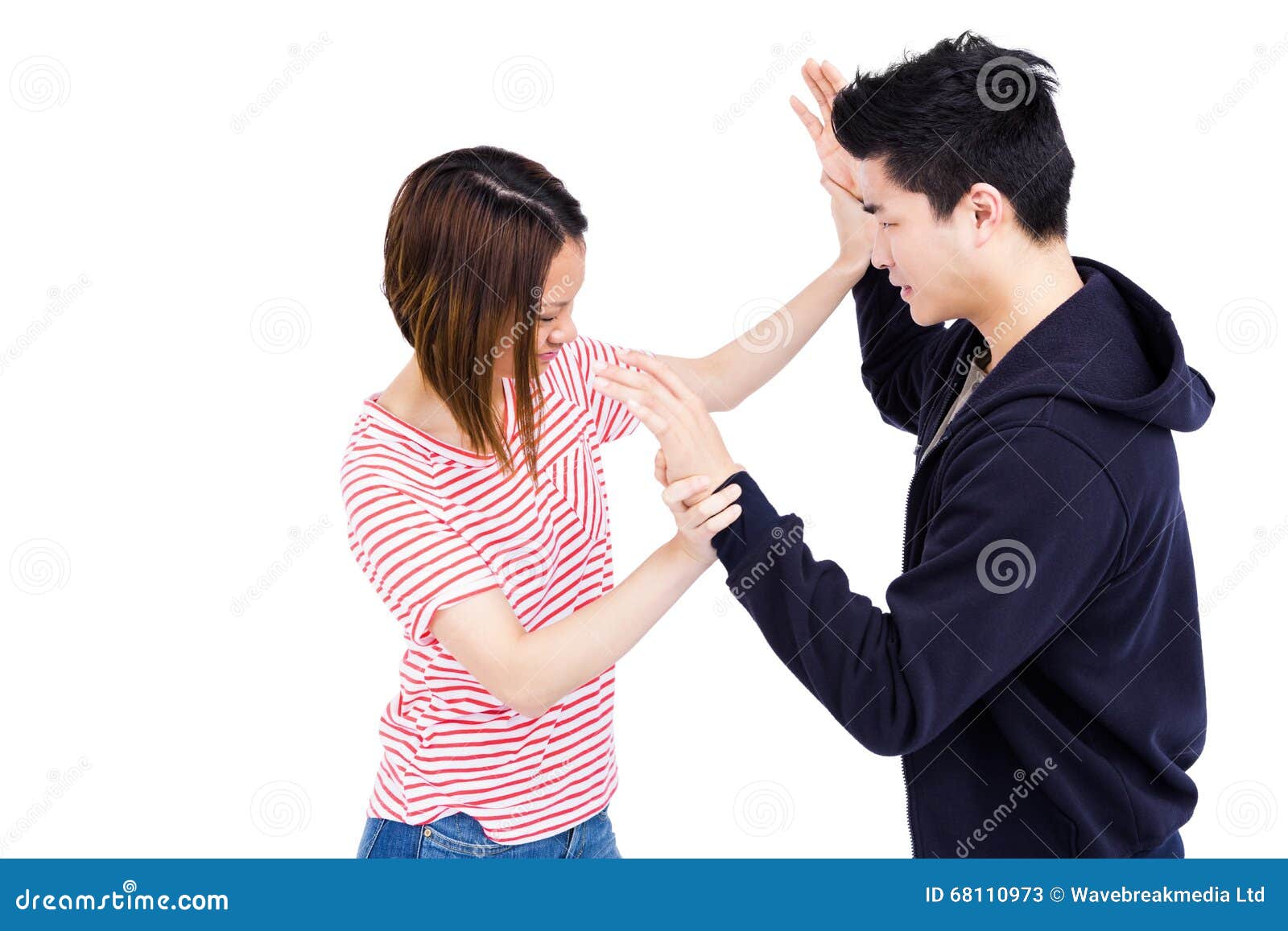 Young Couple Fighting with Each Other Stock Image - Image of ...