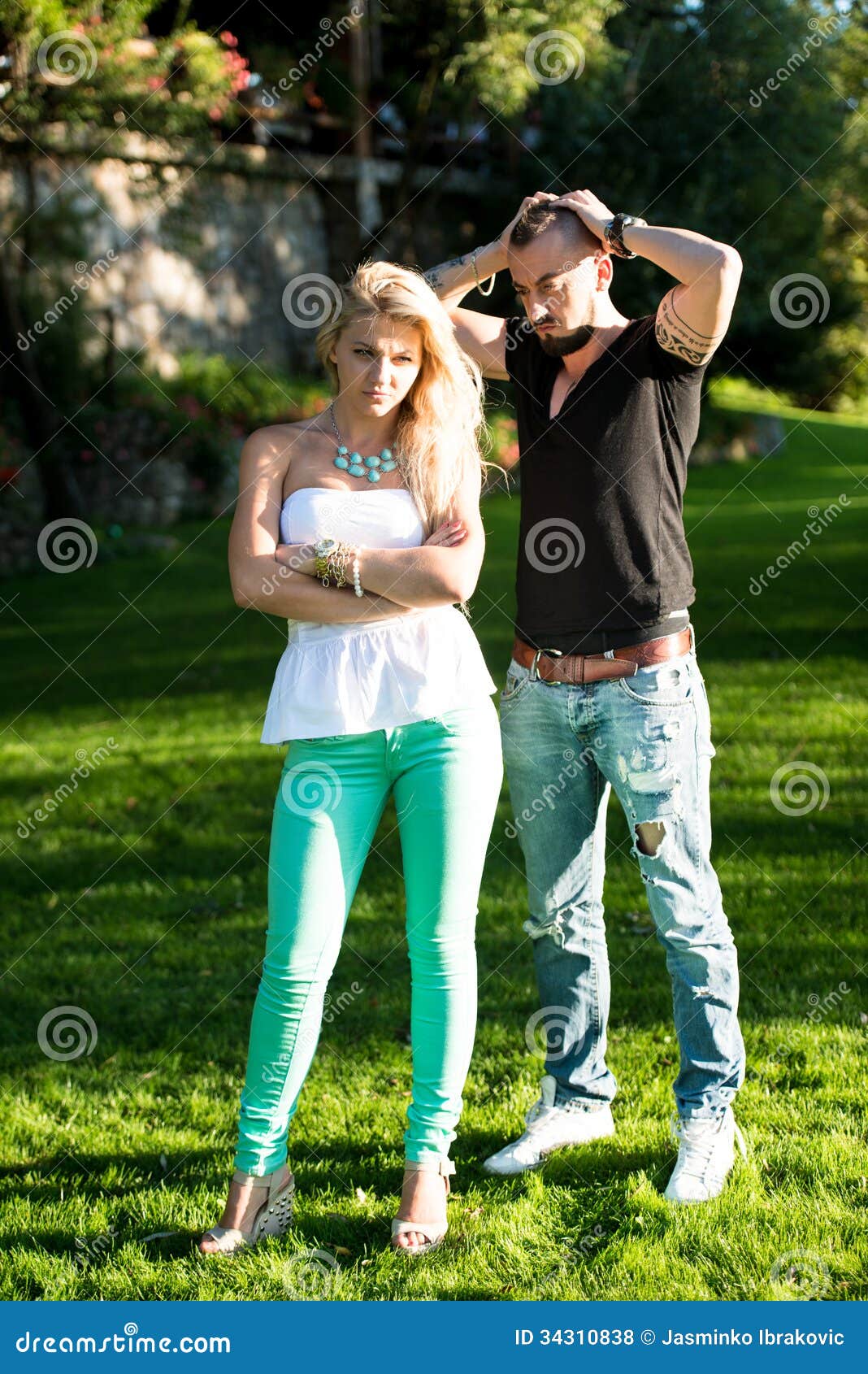 Young Couple Fighting stock photo. Image of ideas, fighting - 34310838