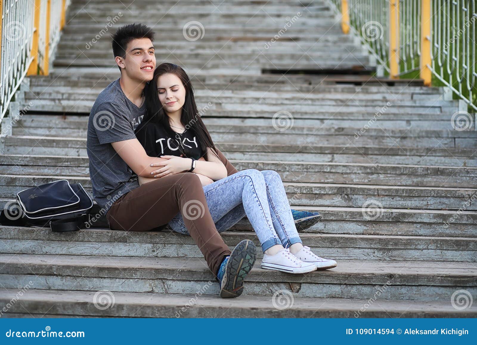 Young Couple on the First Date Stock Photo - Image of good, girl: 109014594