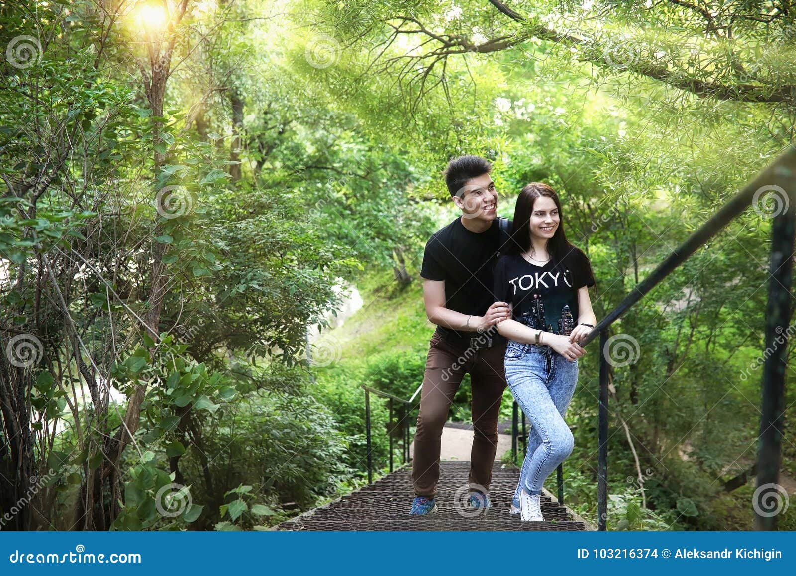 Young Couple on the First Date Stock Photo - Image of life, embracing ...