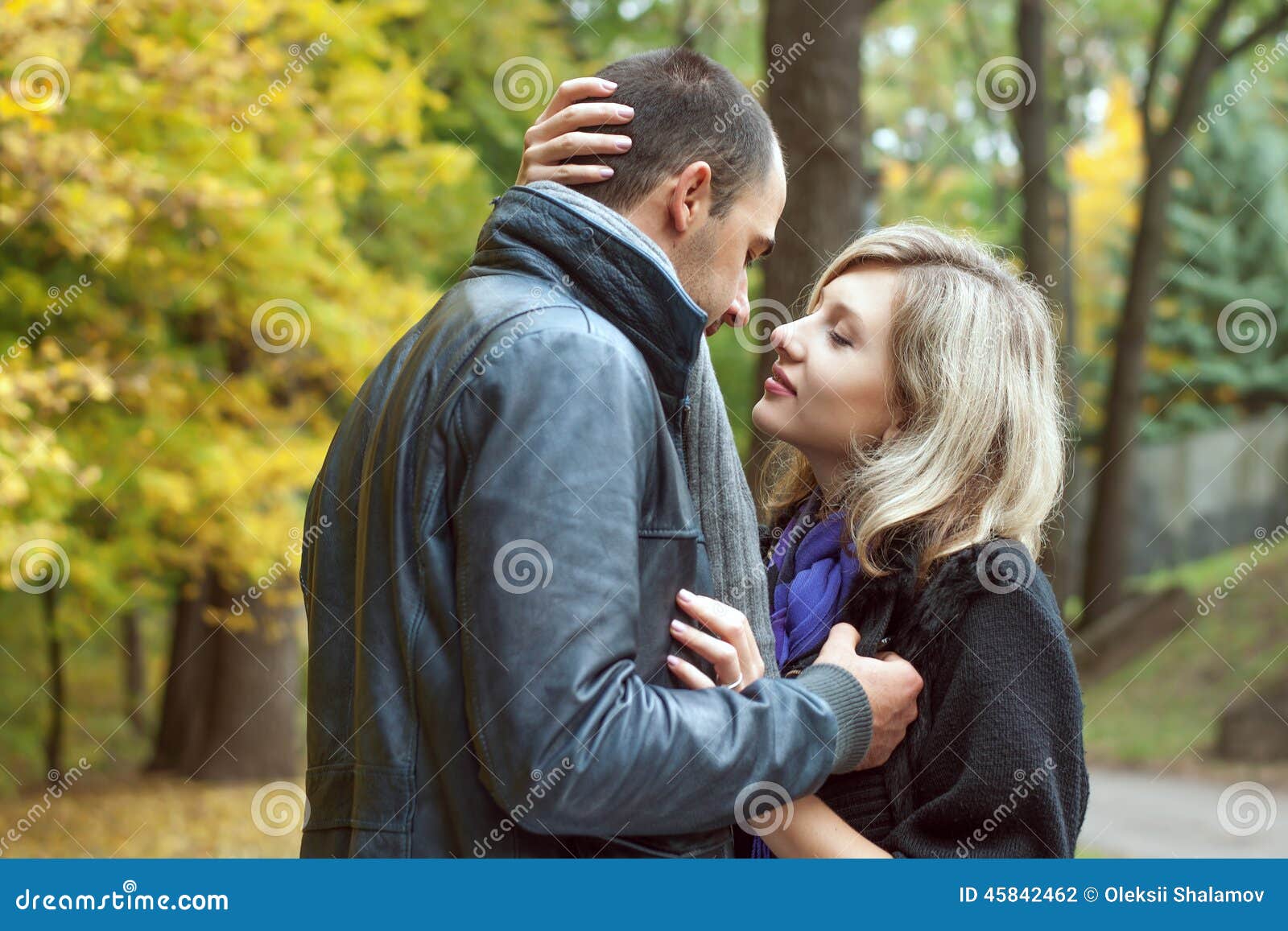 Young Couple before First Kiss Stock Photo - Image of relationship ...