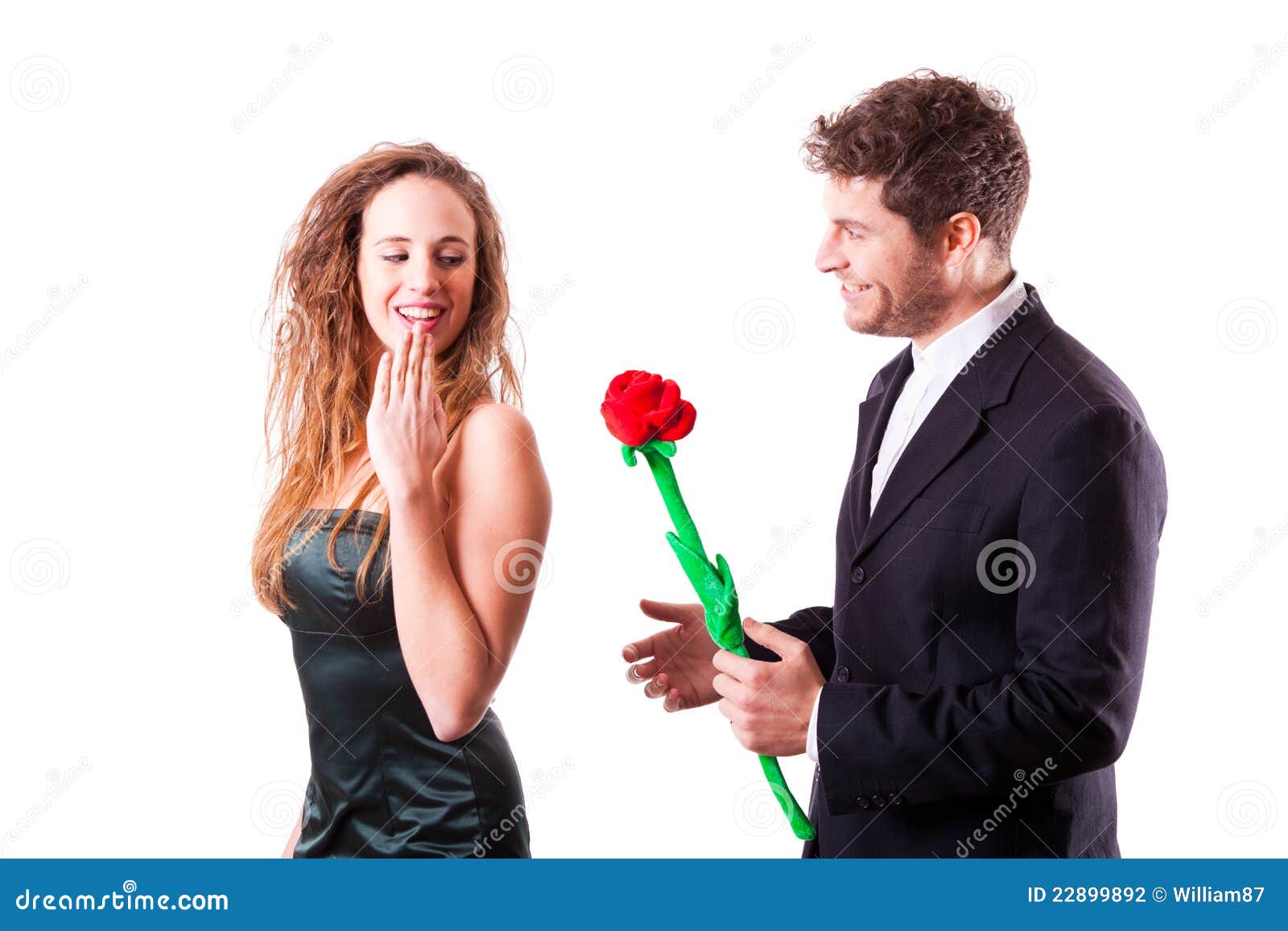Young Couple Flirting stock photo. Image of happy, caucasian - 22899892