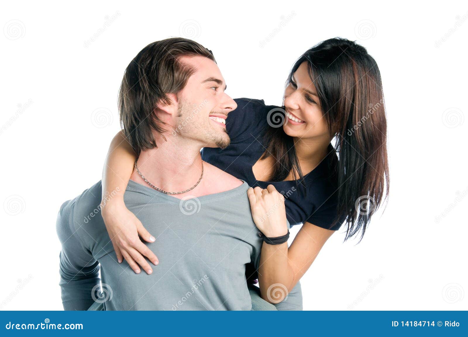 Young Couple Have Fun with Love Together Stock Photo - Image of couple ...