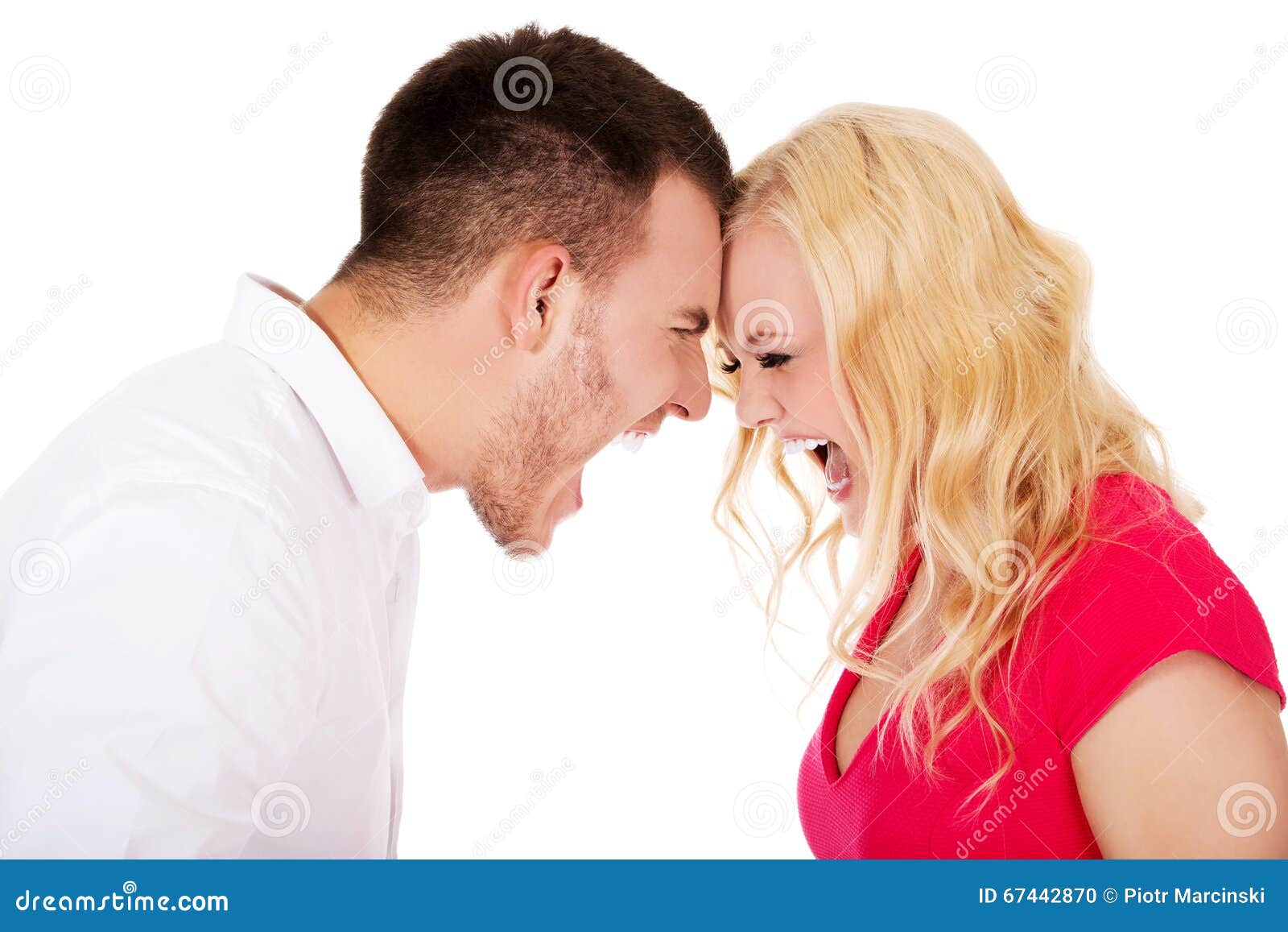 Young Couple Having an Argue Stock Photo - Image of shout, handsome ...