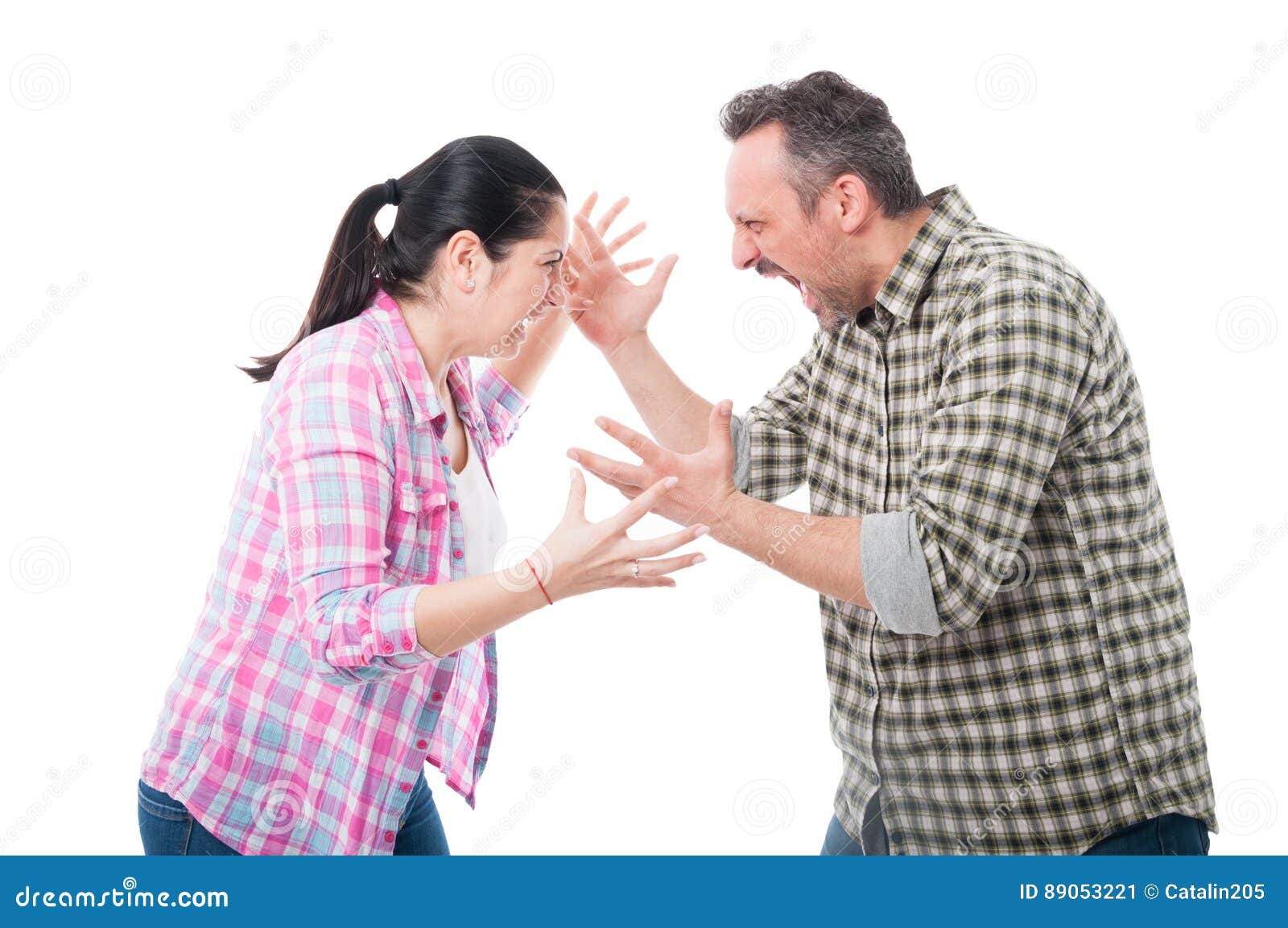 Young Couple Having an Argue Stock Image - Image of dispute, couple ...