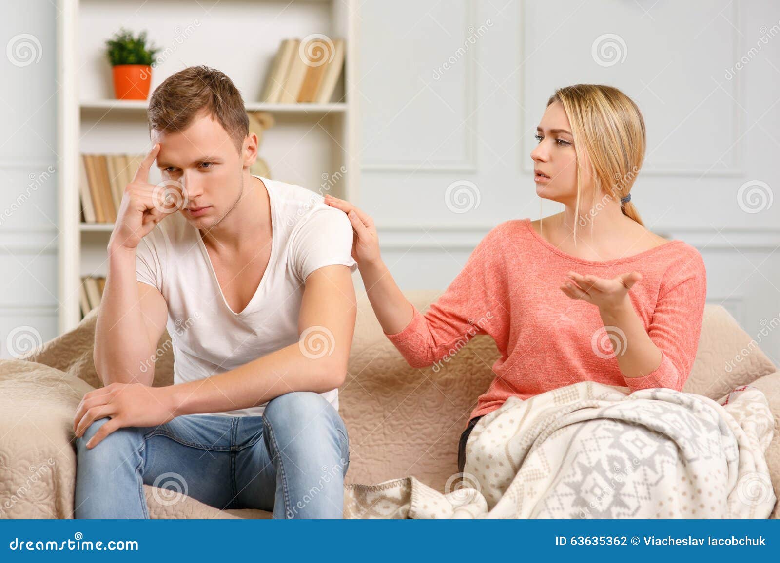 Young Couple is Having an Argument Stock Photo - Image of moody, women ...
