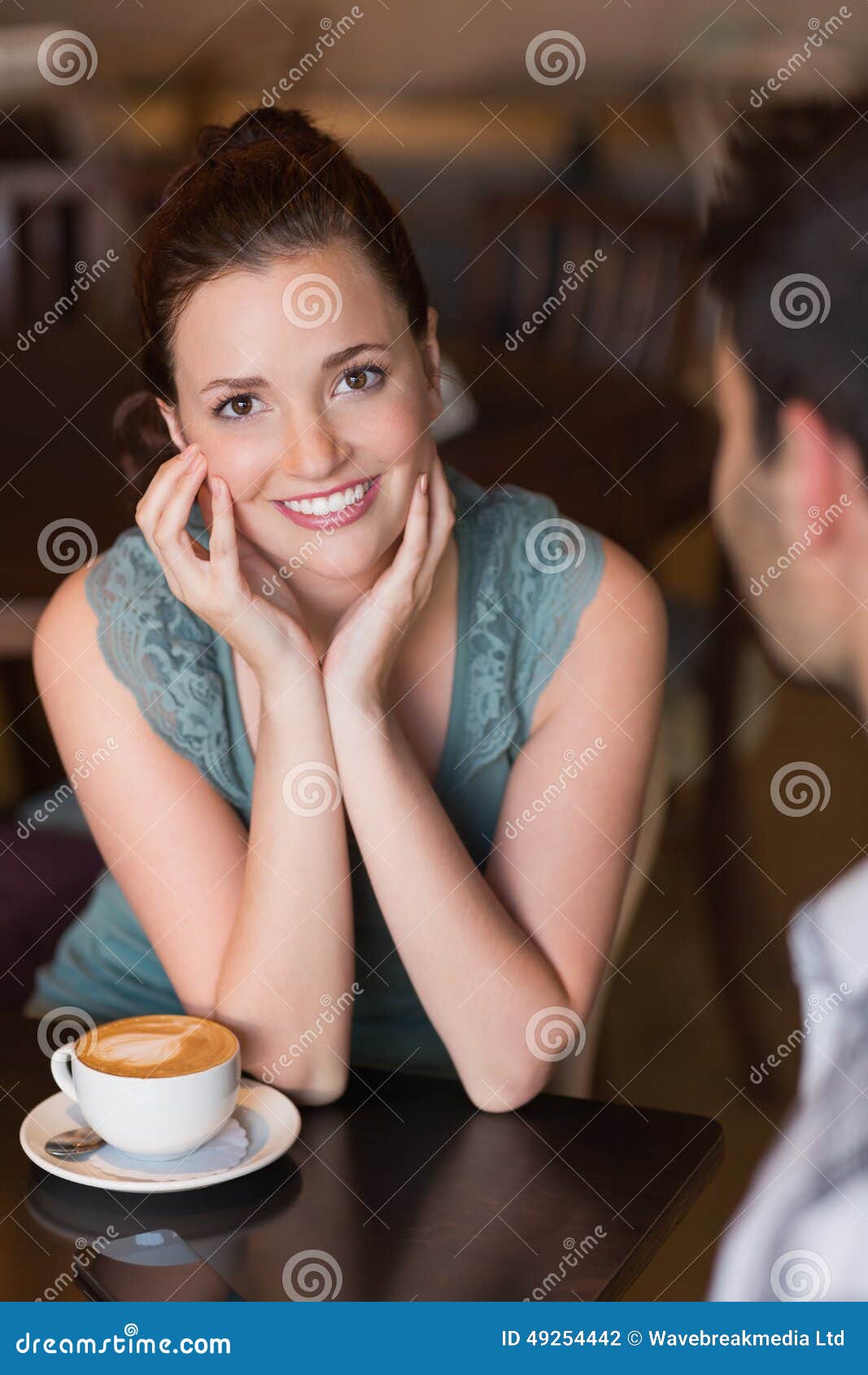 Young Couple Having Coffee Together Stock Photo - Image of affection ...