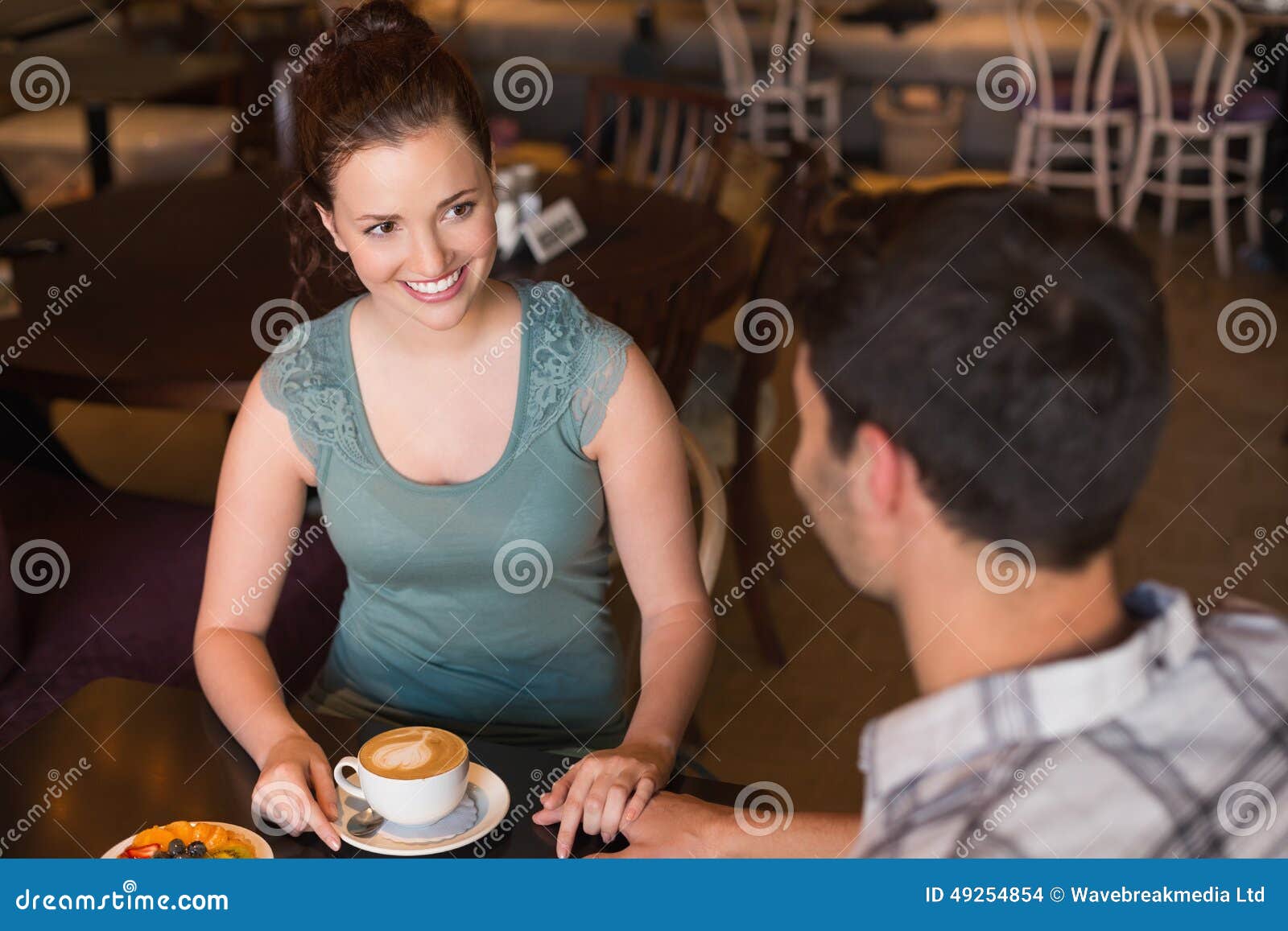 Young Couple Having Coffee Together Stock Photo - Image of male ...