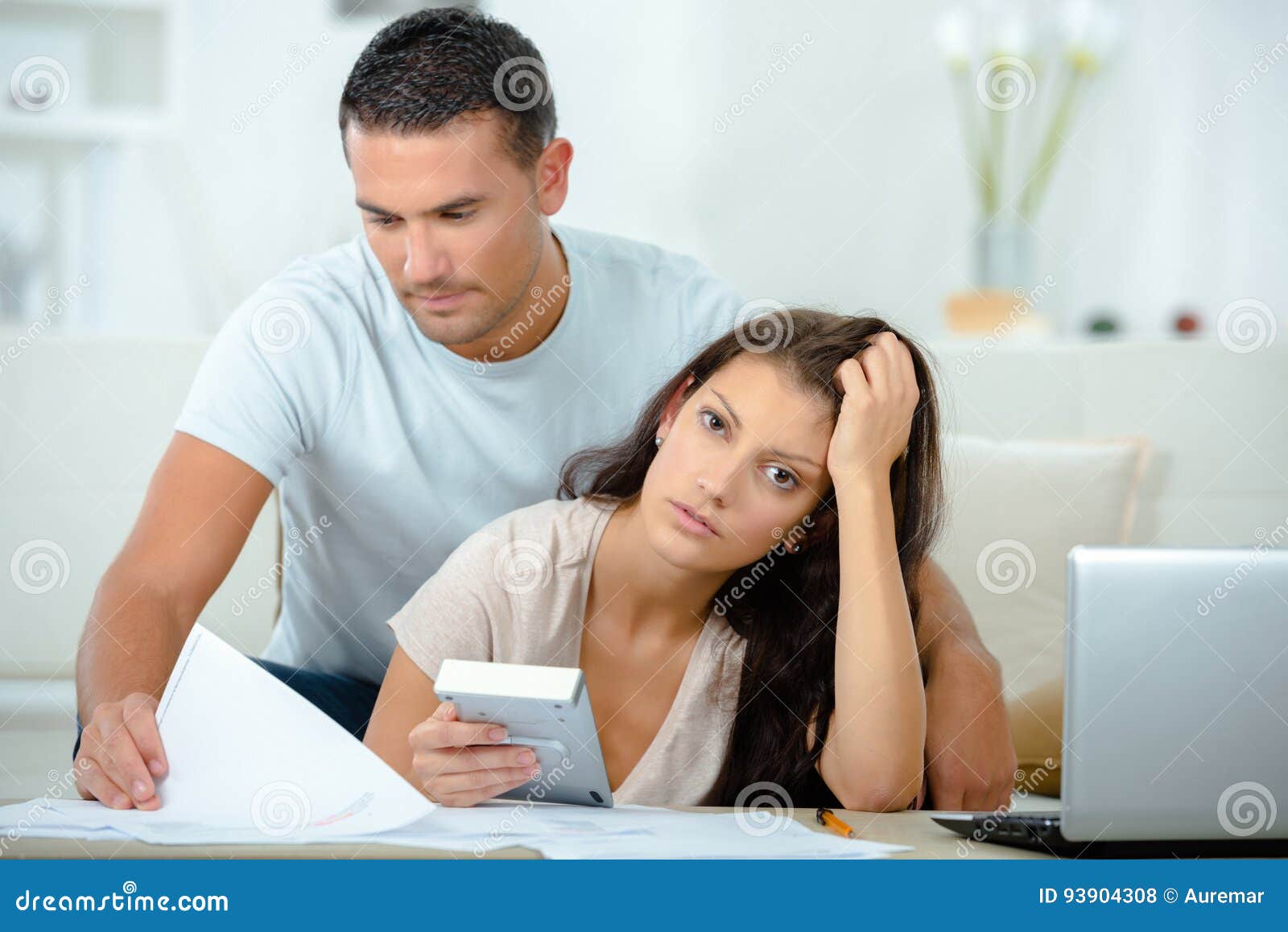 Young Couple Having Financial Problems Stock Photo - Image of couple ...