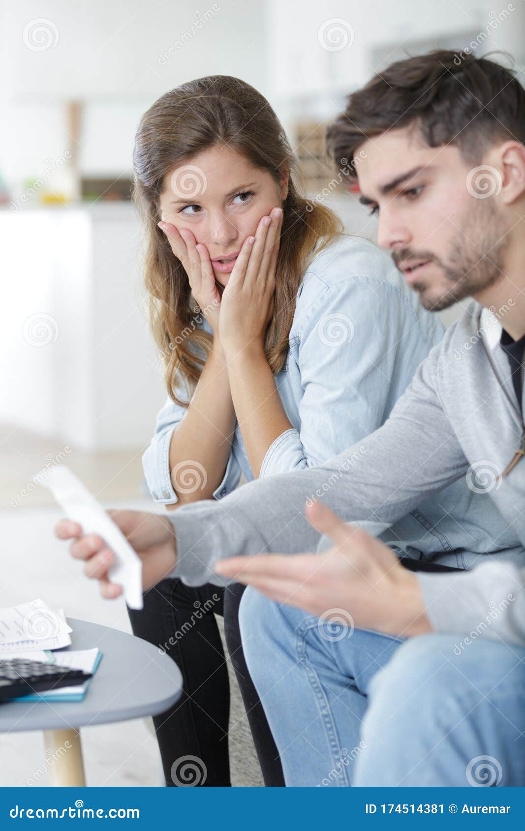 Young Couple Having Financial Problems Stock Image - Image of ...