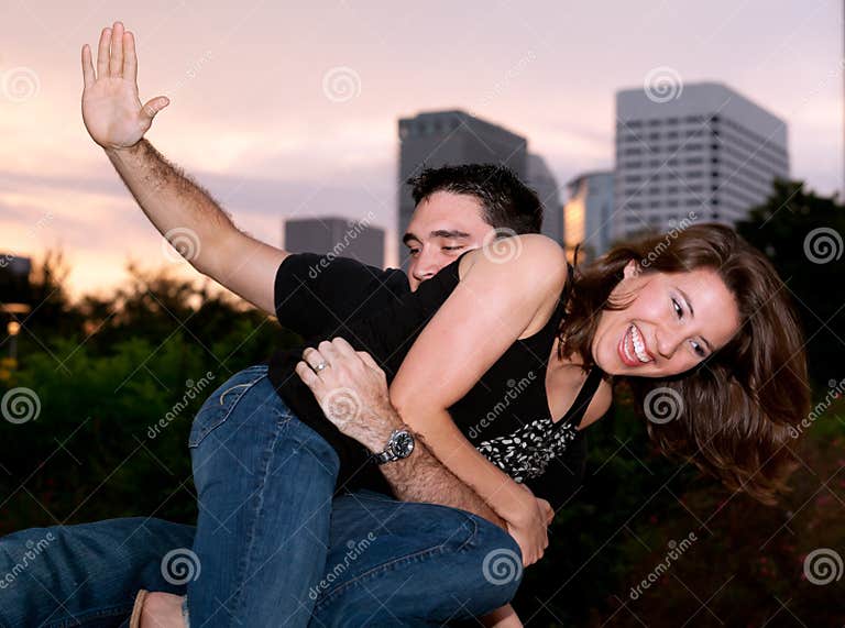 Young Couple Having Fun stock photo. Image of lifestyle - 16874688