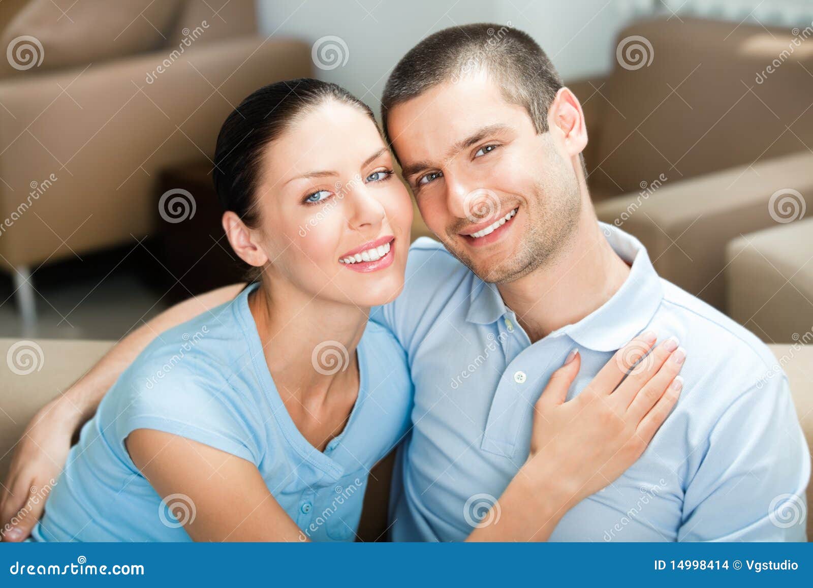 Young couple at home stock photo. Image of lifestyle - 14998414