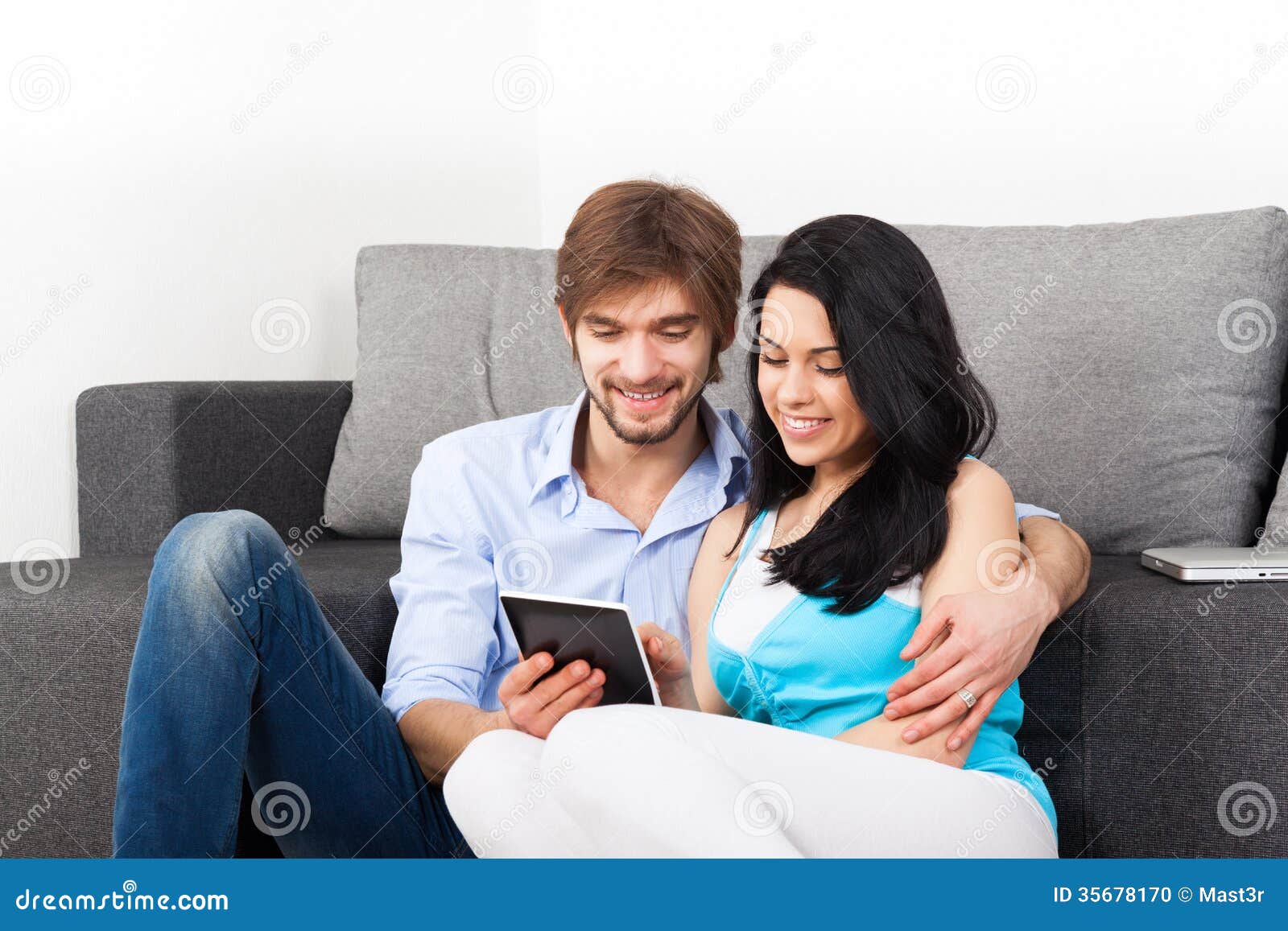 Young couple at home stock photo. Image of embrace, indoor - 35678170