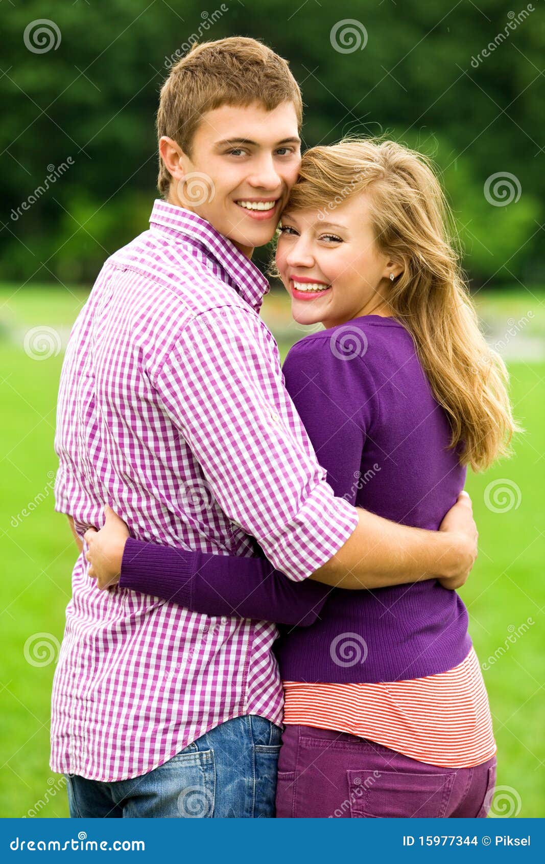 Young couple hugging stock photo. Image of girl, handsome - 15977344