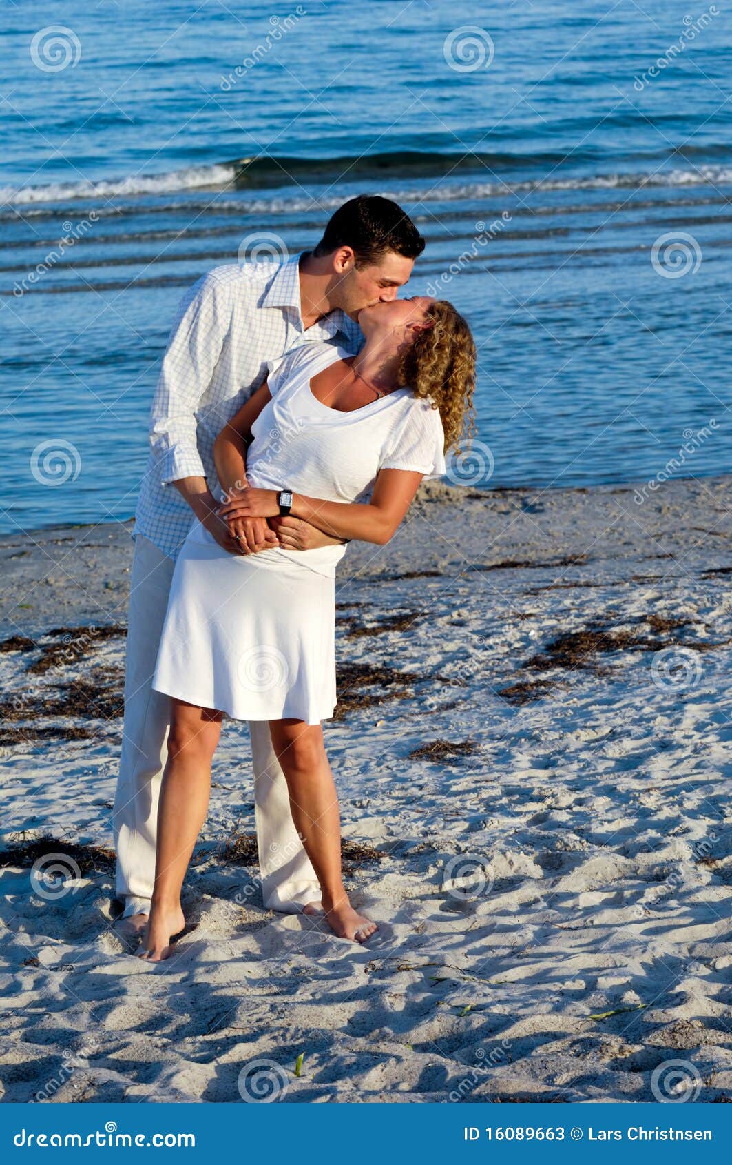 Young couple are kissing. stock image. Image of nature - 16089663
