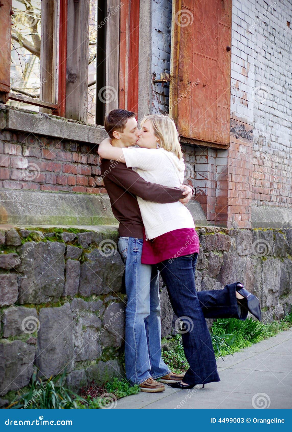 Young Couple Kissing stock image. Image of girls, boys - 4499003