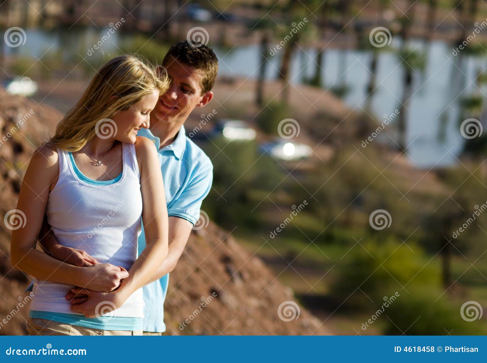 Young Couple in Love and Having Fun Stock Photo - Image of portrait ...