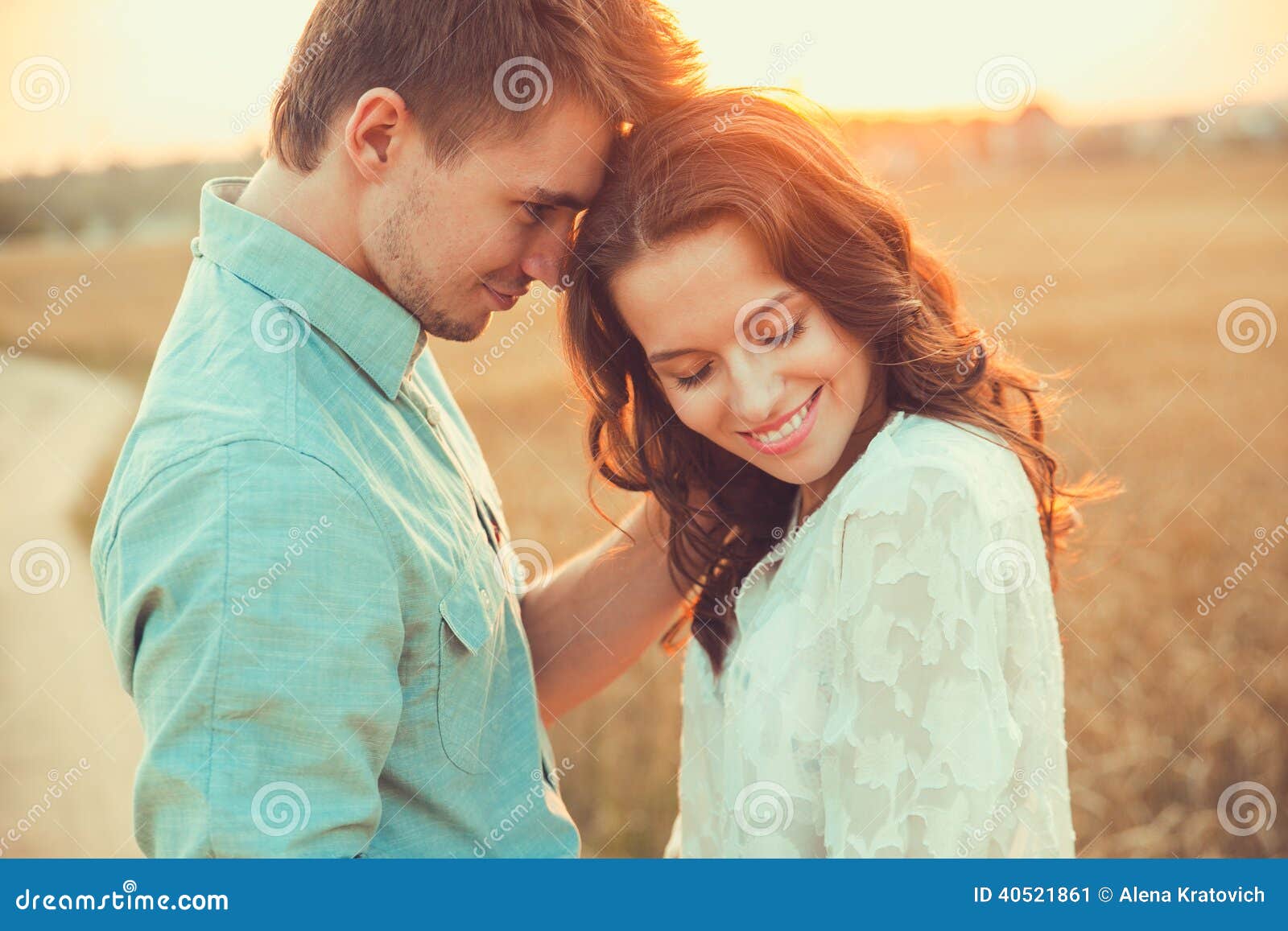 Young Couple In Love Outdoor Couple Hugging Stock Image Image Of