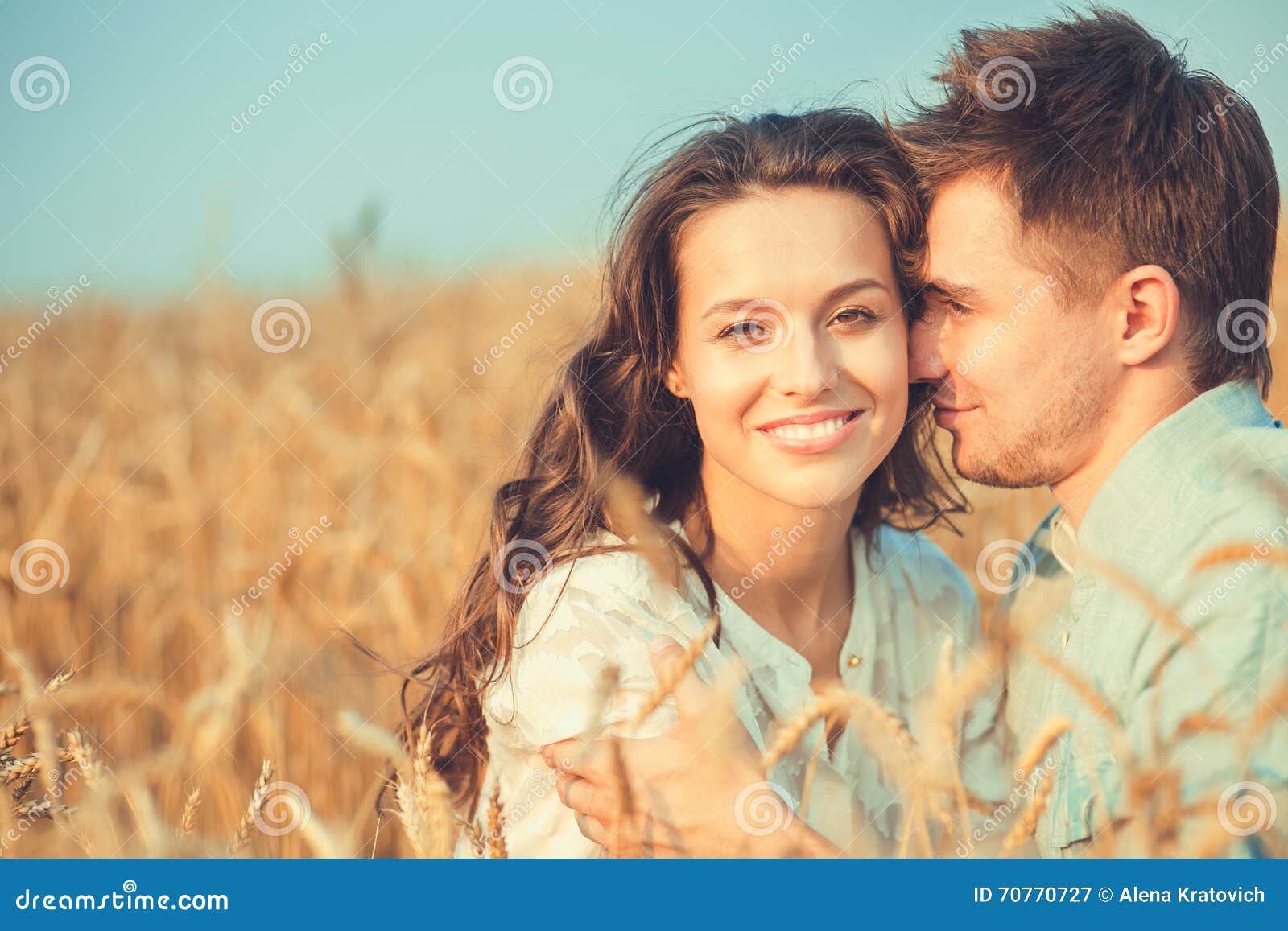Young Couple In Love Outdoor Stunning Sensual Outdoor Portrait Of Young