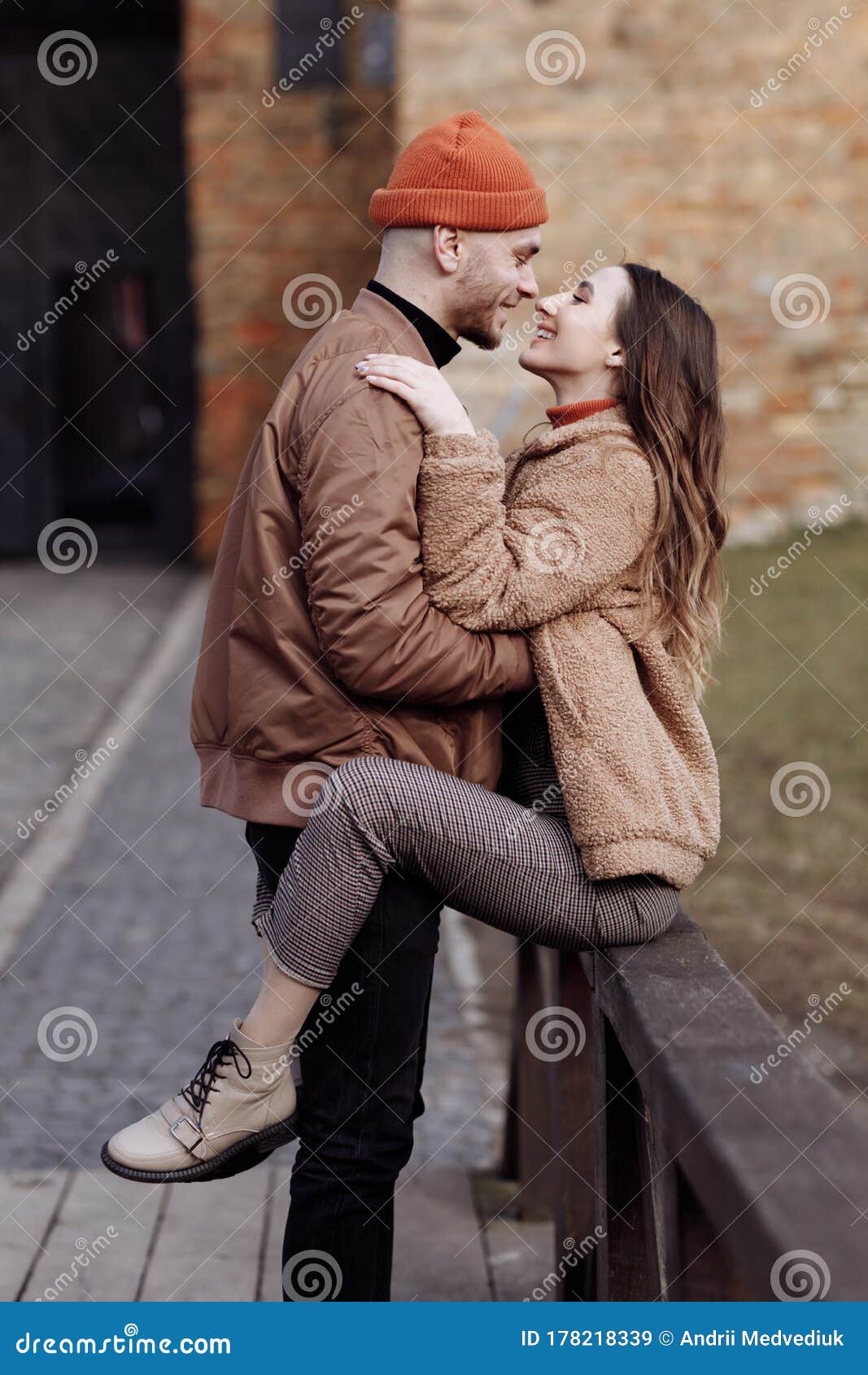 Young Couple In Love Outdoor Stunning Sensual Outdoor Portrait Of Young