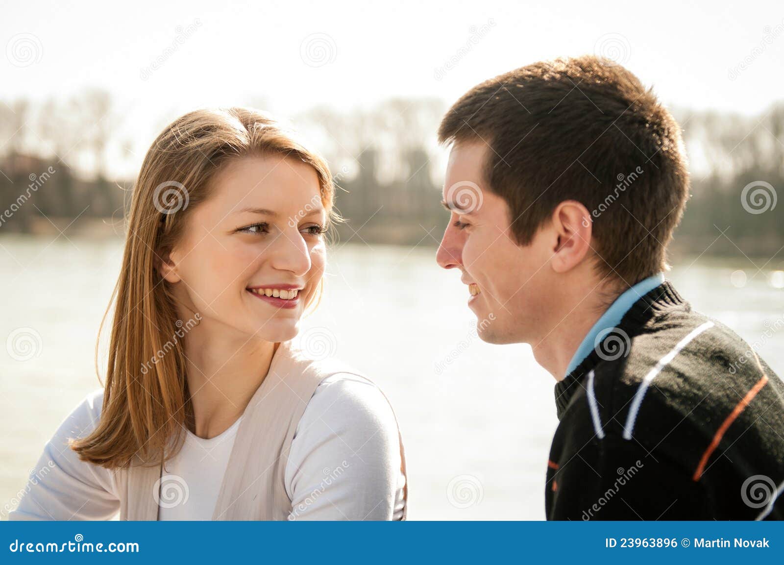 Young Couple in Love Together Stock Photo - Image of carefree, faces ...