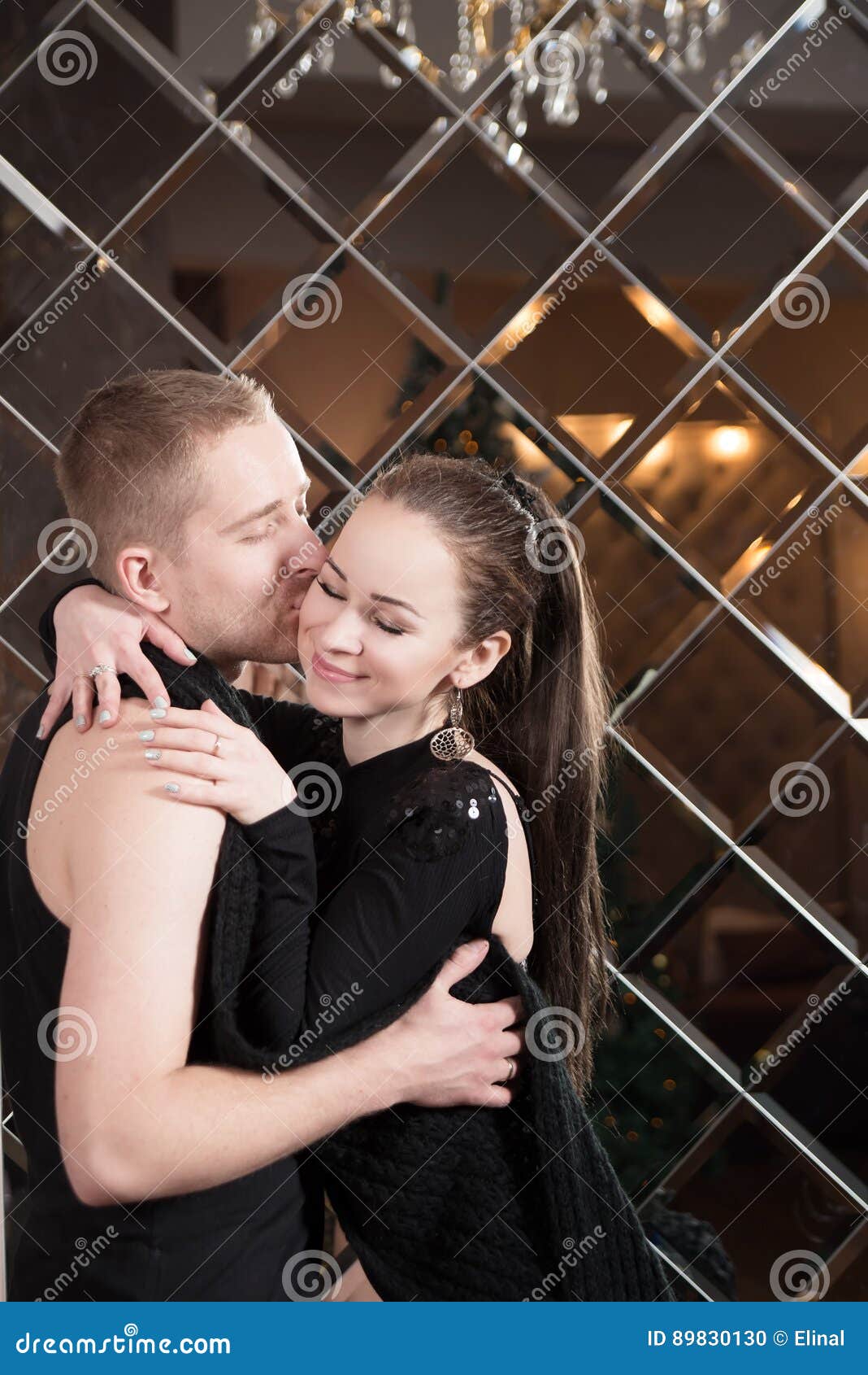 Young Couple, Lovers Embracing in Studio. Relationship Stock Photo ...