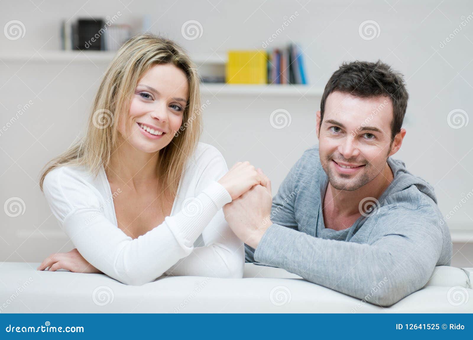 Young Couple Loving Gesture Stock Image - Image of confident, home: 12641525
