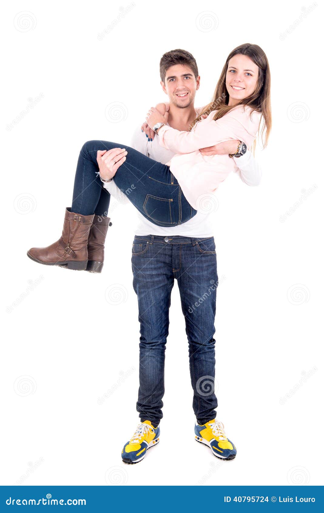 Young couple stock photo. Image of person, couple, isolated - 40795724