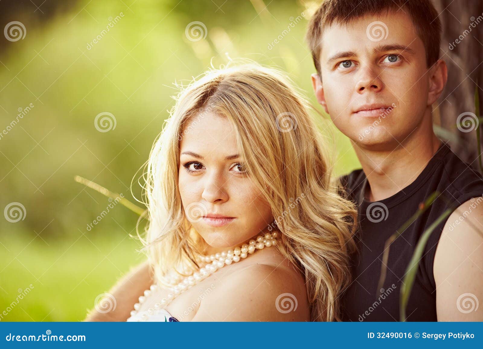 Young couple in nature stock photo. Image of caucasian - 32490016