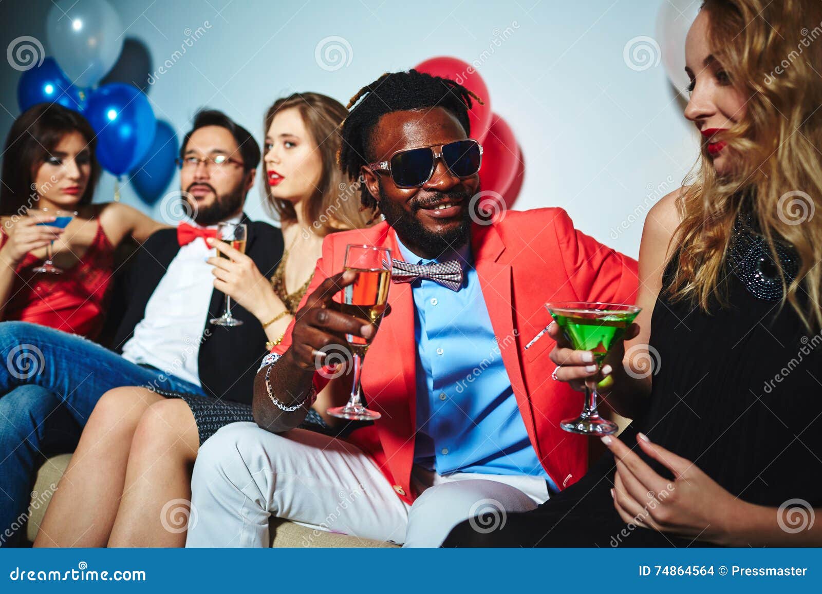 Young couple at party stock photo. Image of adult, clubbing - 74864564