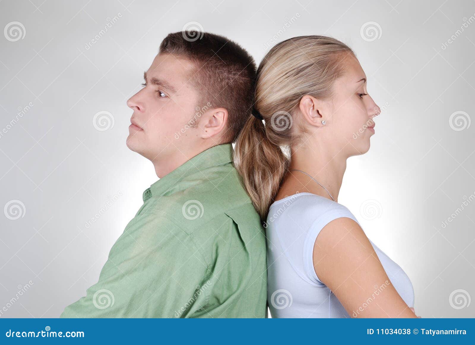 Young couple in a quarrel stock photo. Image of relations - 11034038