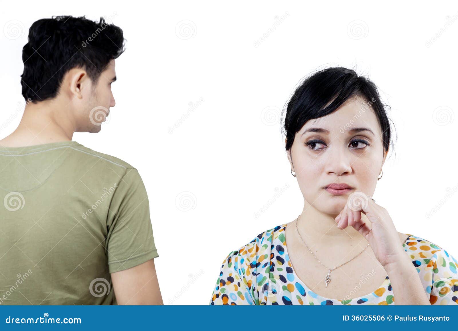 Young couple after quarrel stock photo. Image of feeling - 36025506