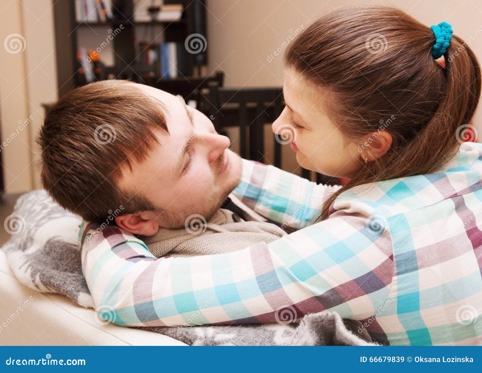 Young couple reconciled stock image. Image of couple - 66679839