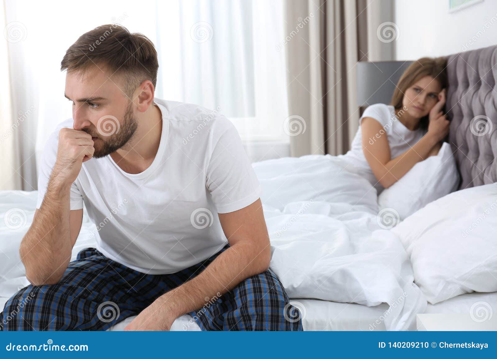 Young Couple with Relationship Problems Ignoring Each Other Stock Photo ...