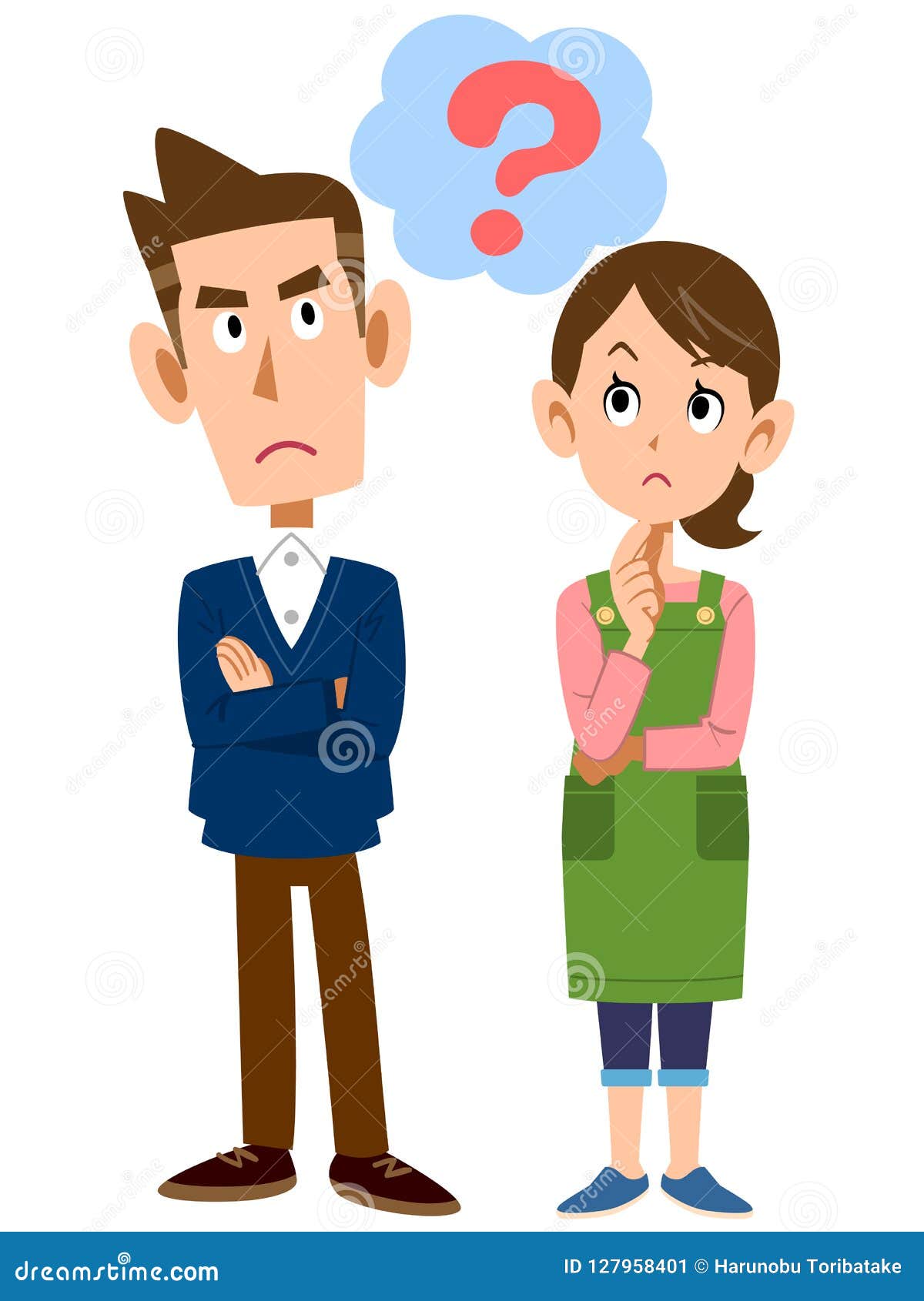 Young Guy Doubts. Vector Illustration In Cartoon Style. | CartoonDealer ...